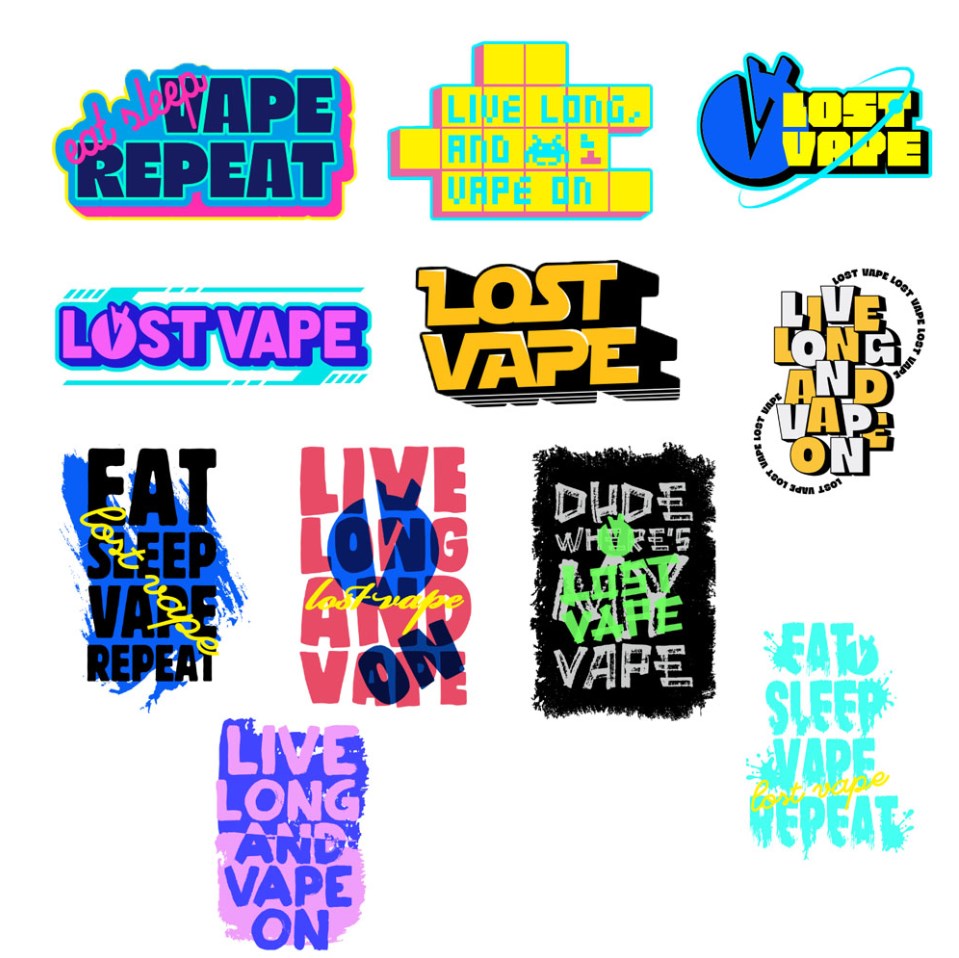 Lost Vape Stickers（SMALL） | Lost Vape Channel Support